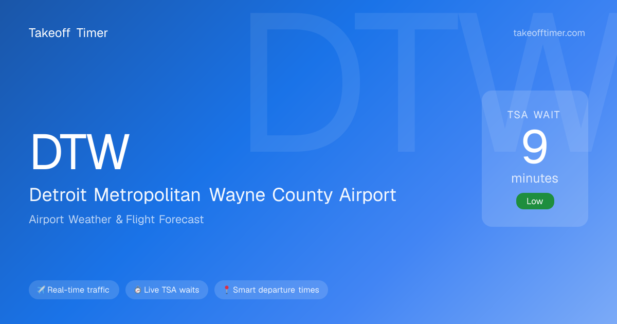 DTW Airport Weather | Detroit Metro Flight Forecast