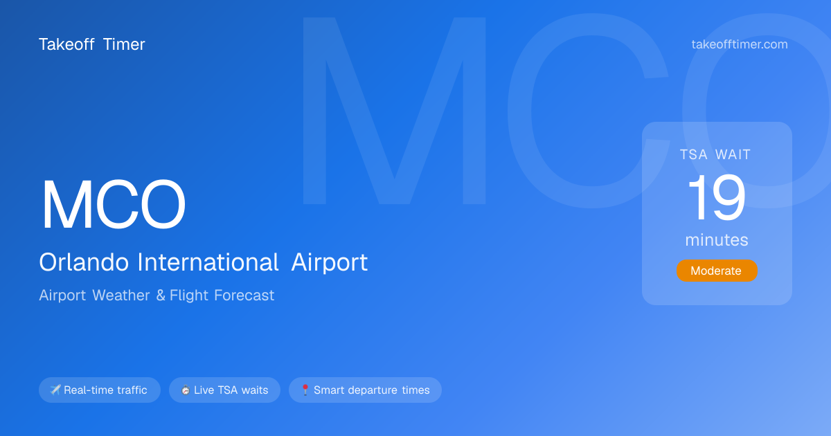 MCO Airport Weather | Orlando Flight Forecast