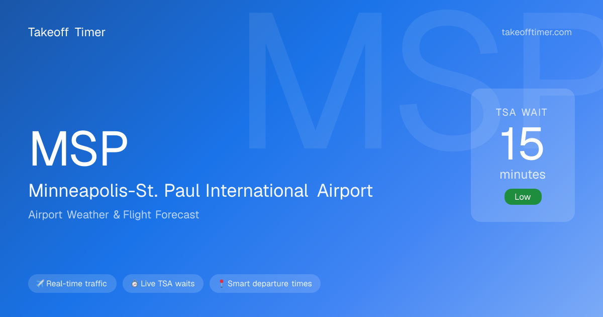 MSP Airport Weather | Minneapolis-St. Paul Flight Forecast
