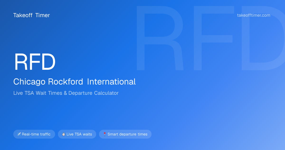 RFD TSA Wait Times Live | Rockford Airport Security