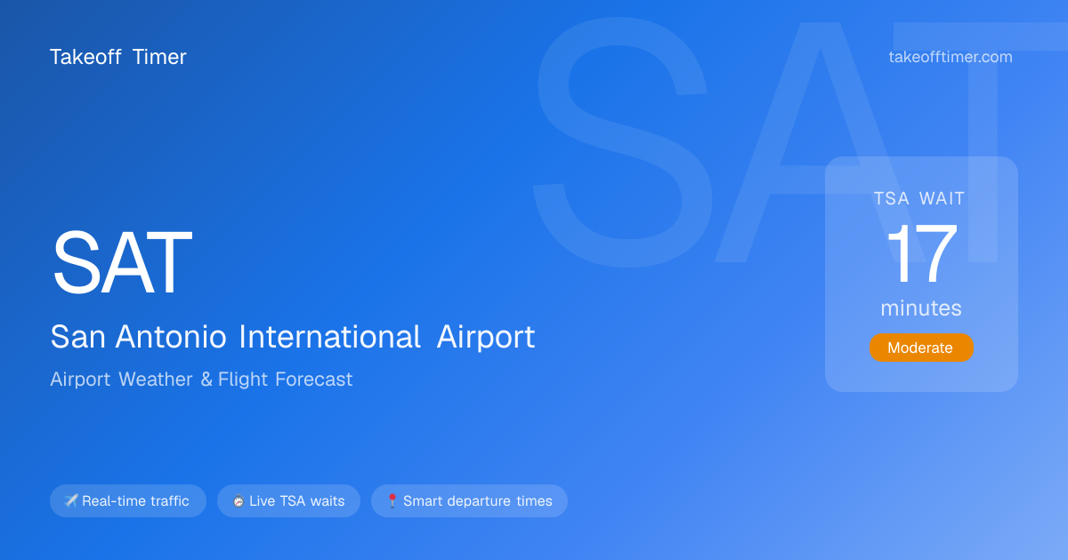 SAT Airport Weather | San Antonio Flight Forecast